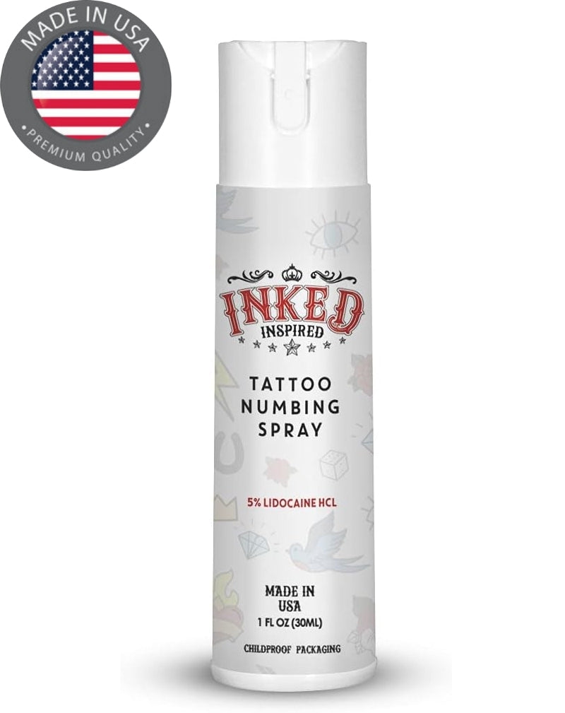 [당일발송] INKED Inspired Spray 잉크드 스프레이 30ml 타투크림 영구문신 마취크림 – 타투미잡 Tattoo Me JOB